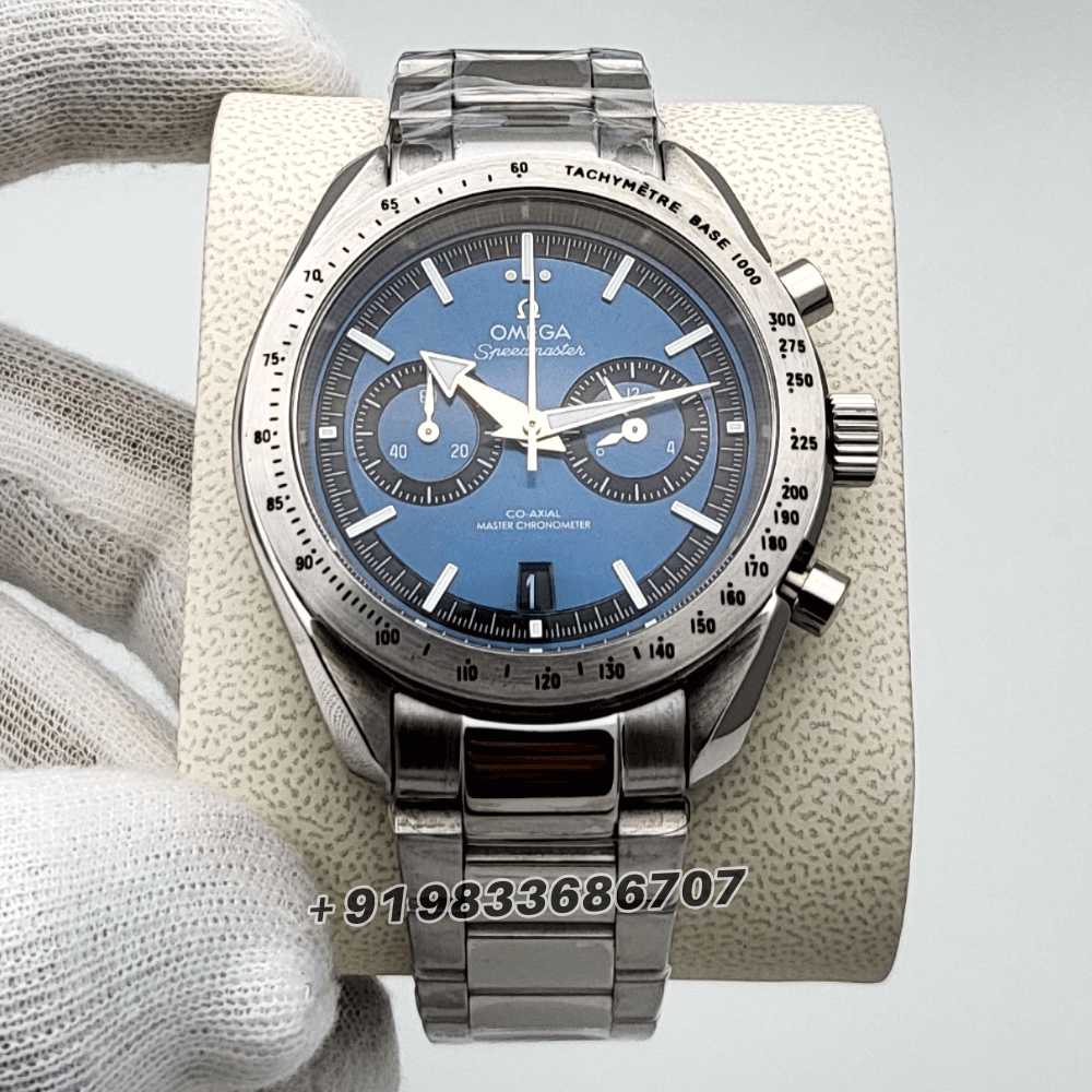 Omega Speedmaster 57 Co-Axial Master Chronometer Blue Dial 40.5mm High ...