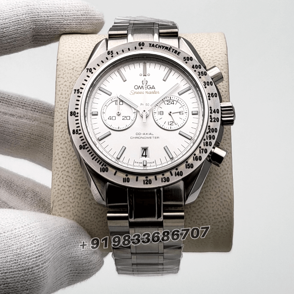 Omega Speedmaster 57 Co-Axial Master Chronometer White Dial 40.5mm High ...