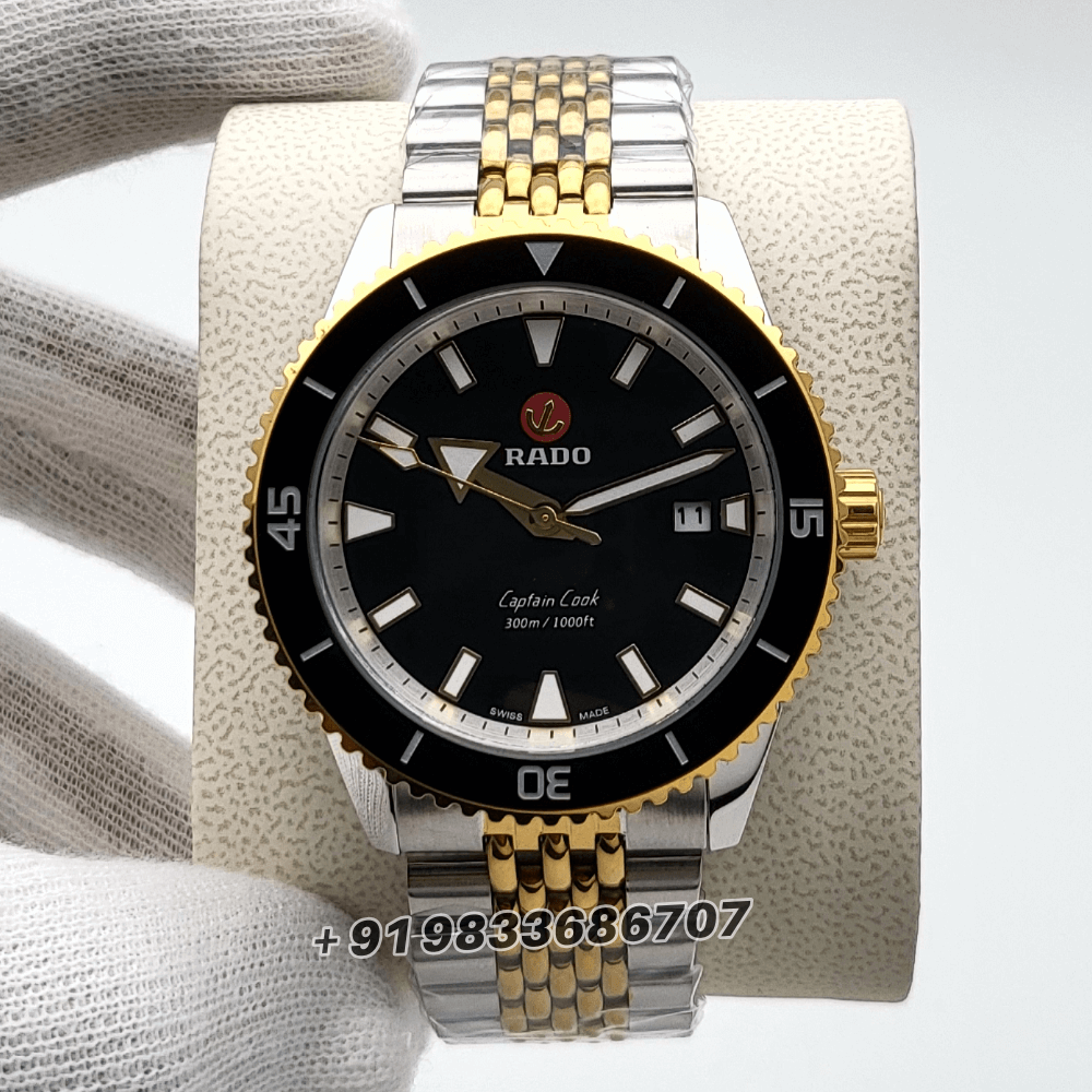 Rado Captain Cook Hrithik Roshan Special Edition Gold & Silver Black ...