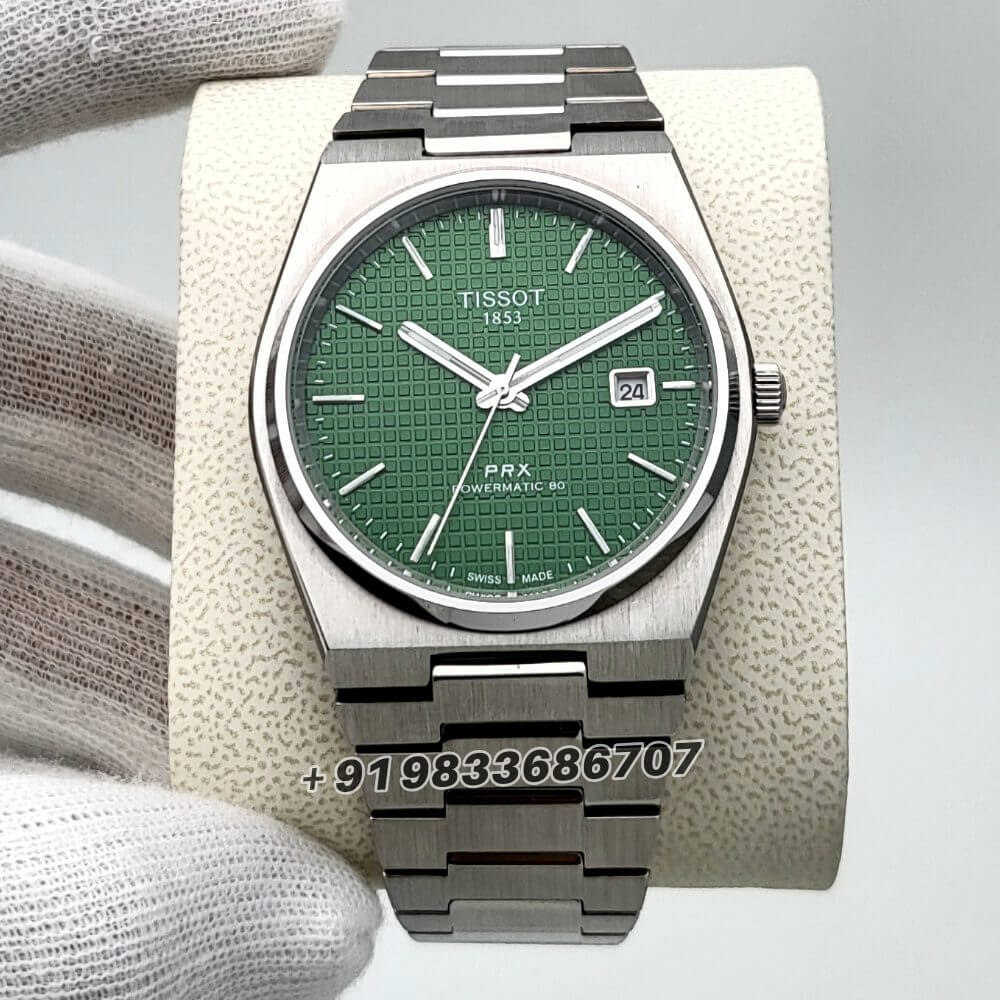 Tissot PRX Powermatic 80 Stainless Steel Green Dial 40mm High Quality ...