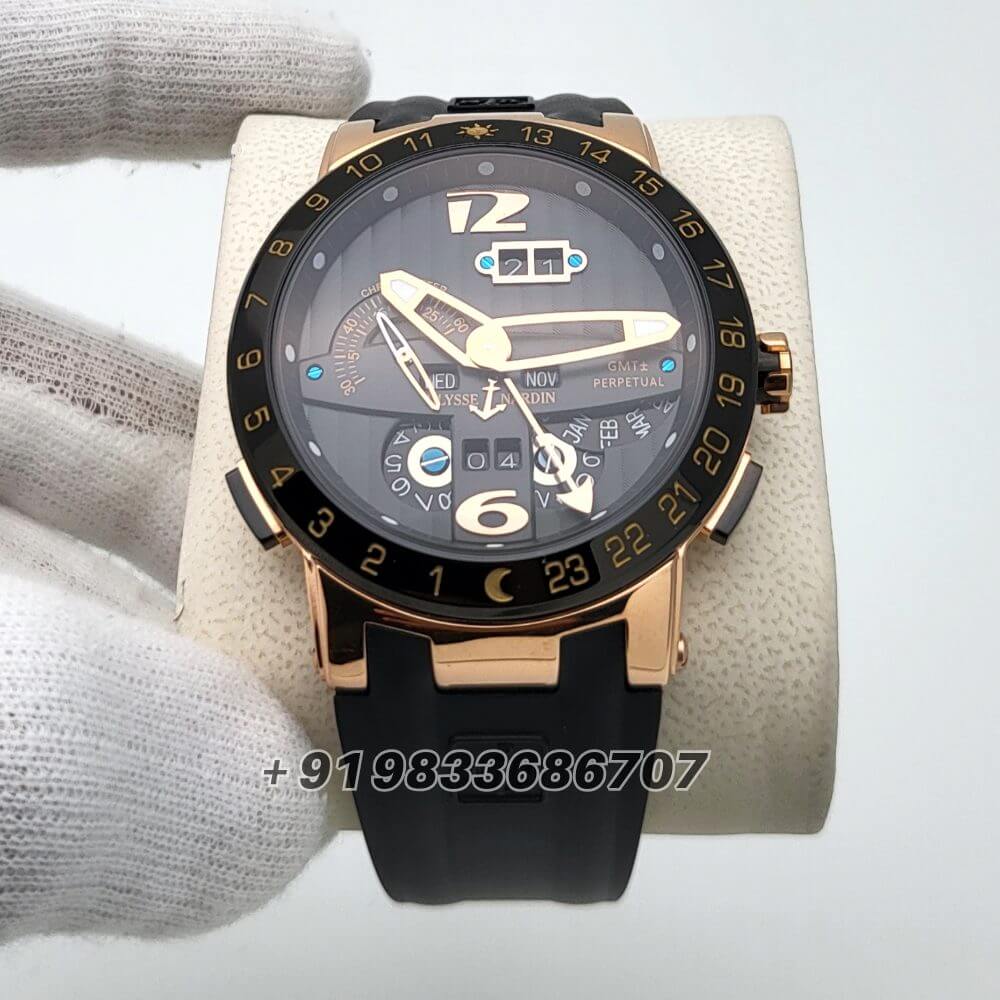 Ulysse Nardin El Toro Rose Gold Black Dial 43mm High Quality Swiss ...